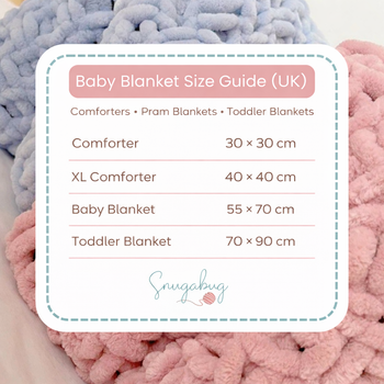 Baby Blanket Size Guide (UK) | Pram, Cot & Toddler Blanket Sizes – SnugaBug
